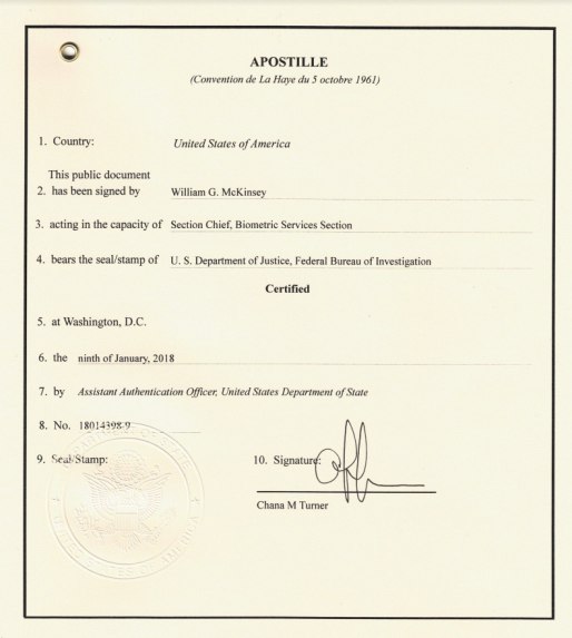 Apostille for FBI Background Checks: Full Guide to Federal ...