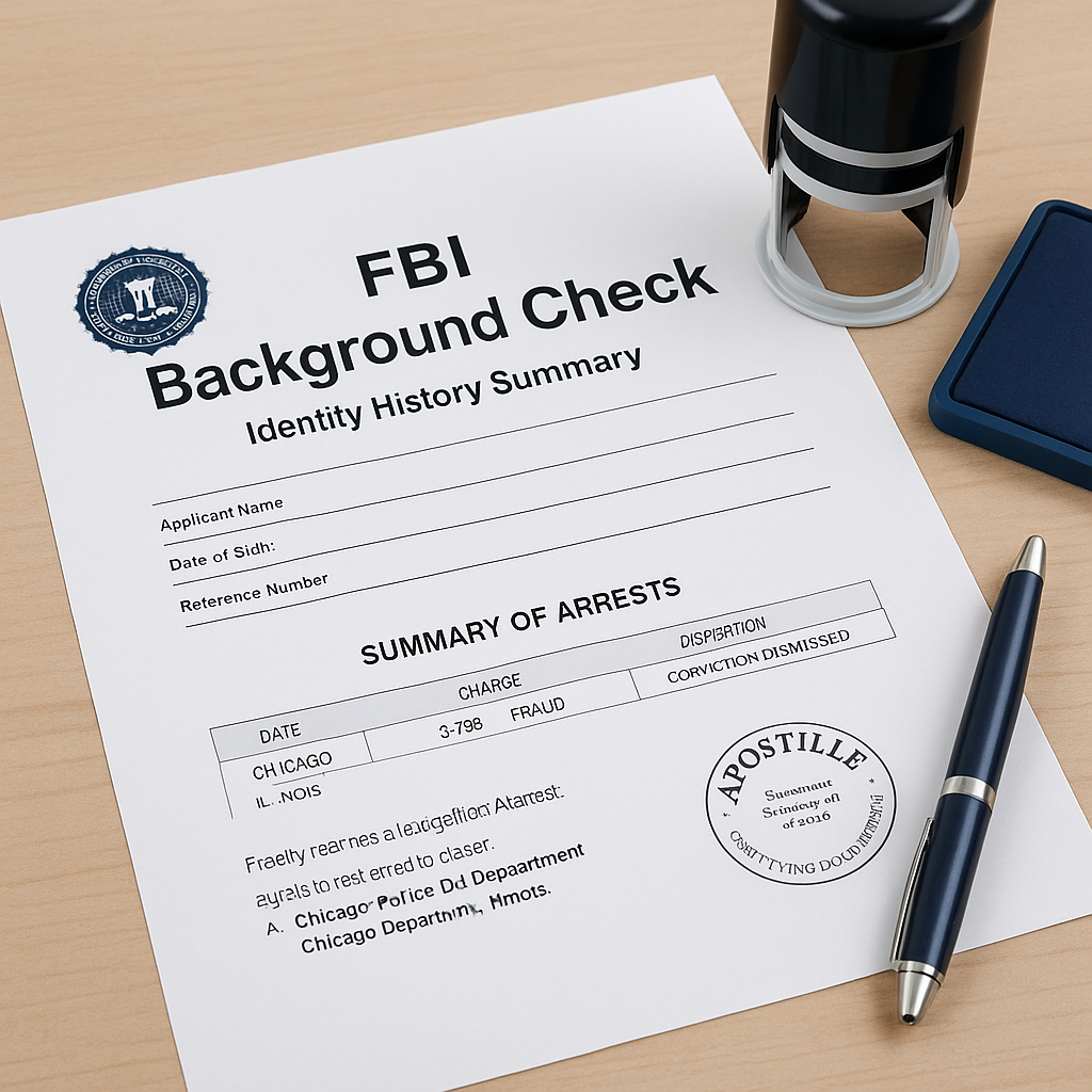 FBI Background Check Apostille Services in Buena Park, Orange County ...