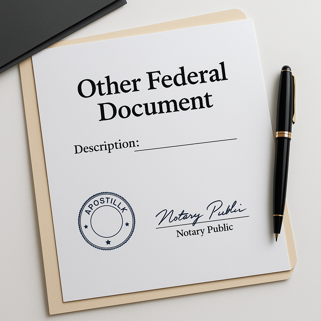 Other Federal Document - Orange County Apostille