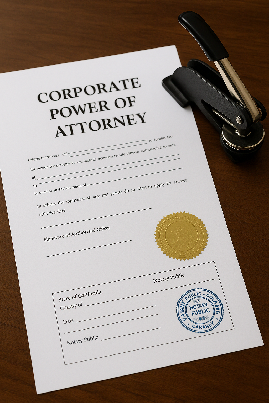 Power of Attorney - Orange County Apostille