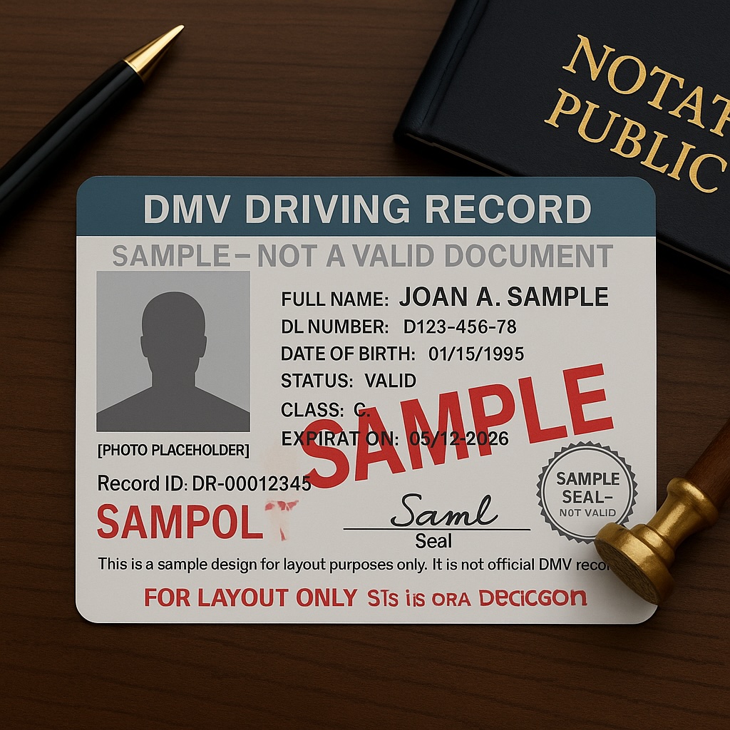 Apostille and Notary Services for DMV Driving Records in California ...